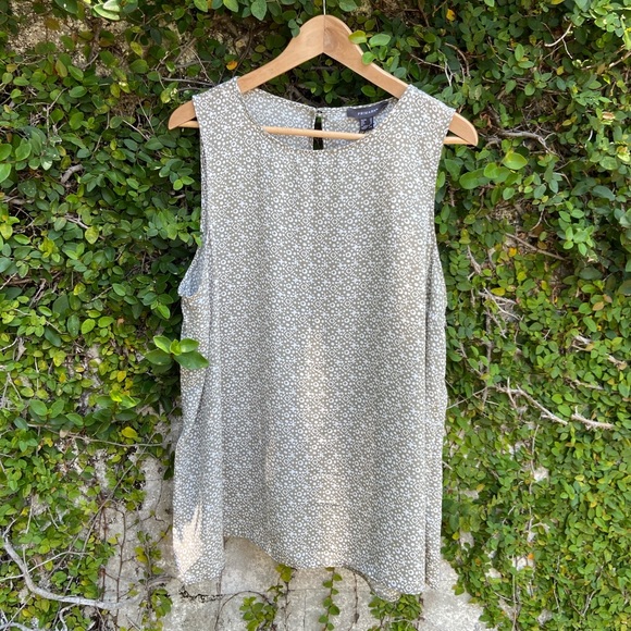 Primark | Tops | Nwt Primark Green White Pattern Tank Top | Poshmark